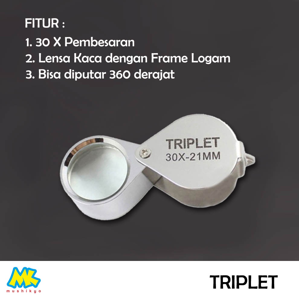 Jual Kaca Pembesar / Suryakanta / Triplet / Lup / Magnifying Glass ...