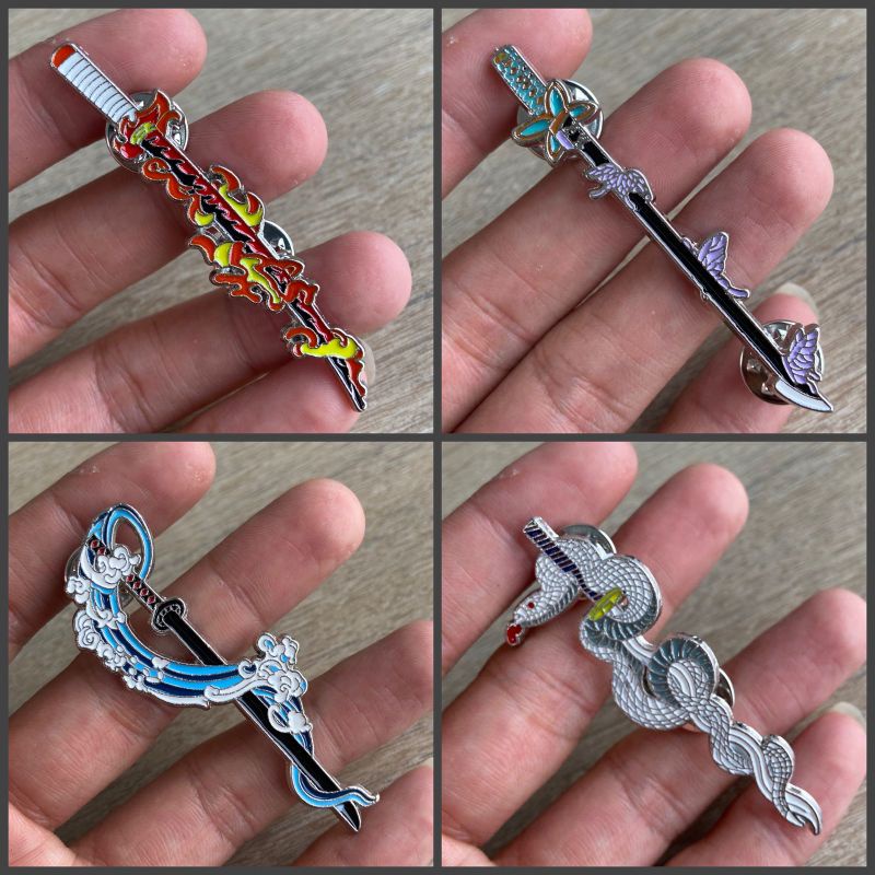 Jual Enamel pin Nicirin hashira anime demon slayer | Shopee Indonesia