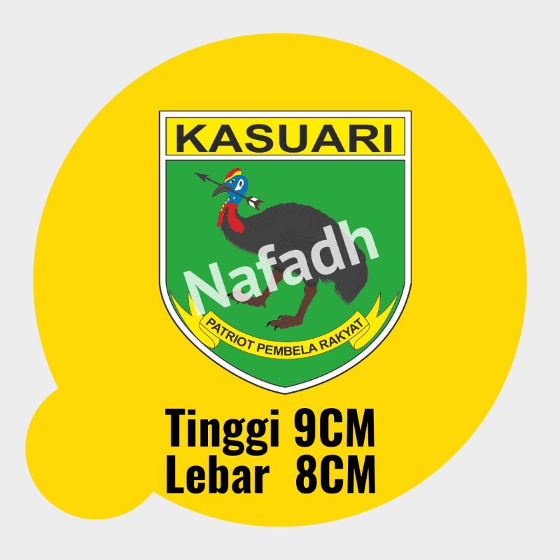 Jual Kodam XVII Kasuari,stiker tni ad,stiker army,stiker tempelan ...