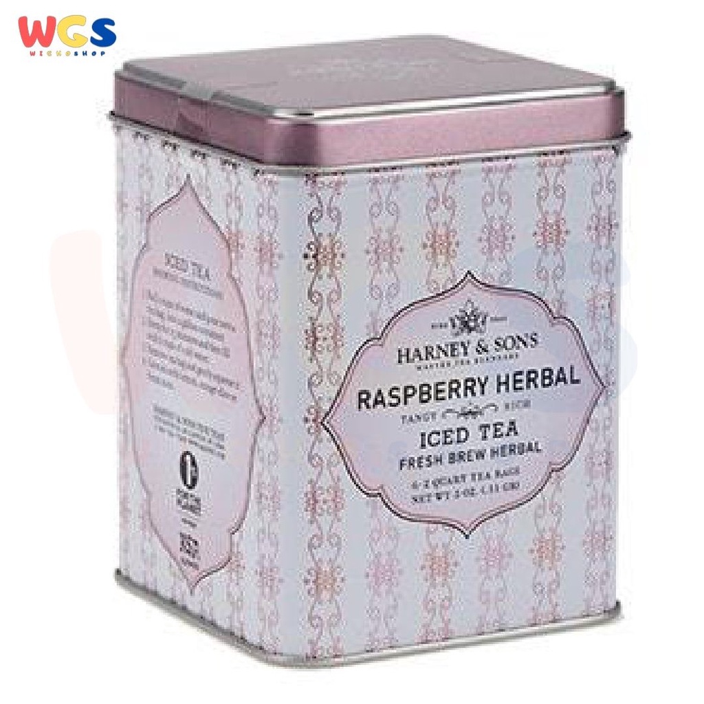 Jual Harney & Sons Raspberry Herbal Iced Tea Fresh Brew Herbal 3oz 85g ...