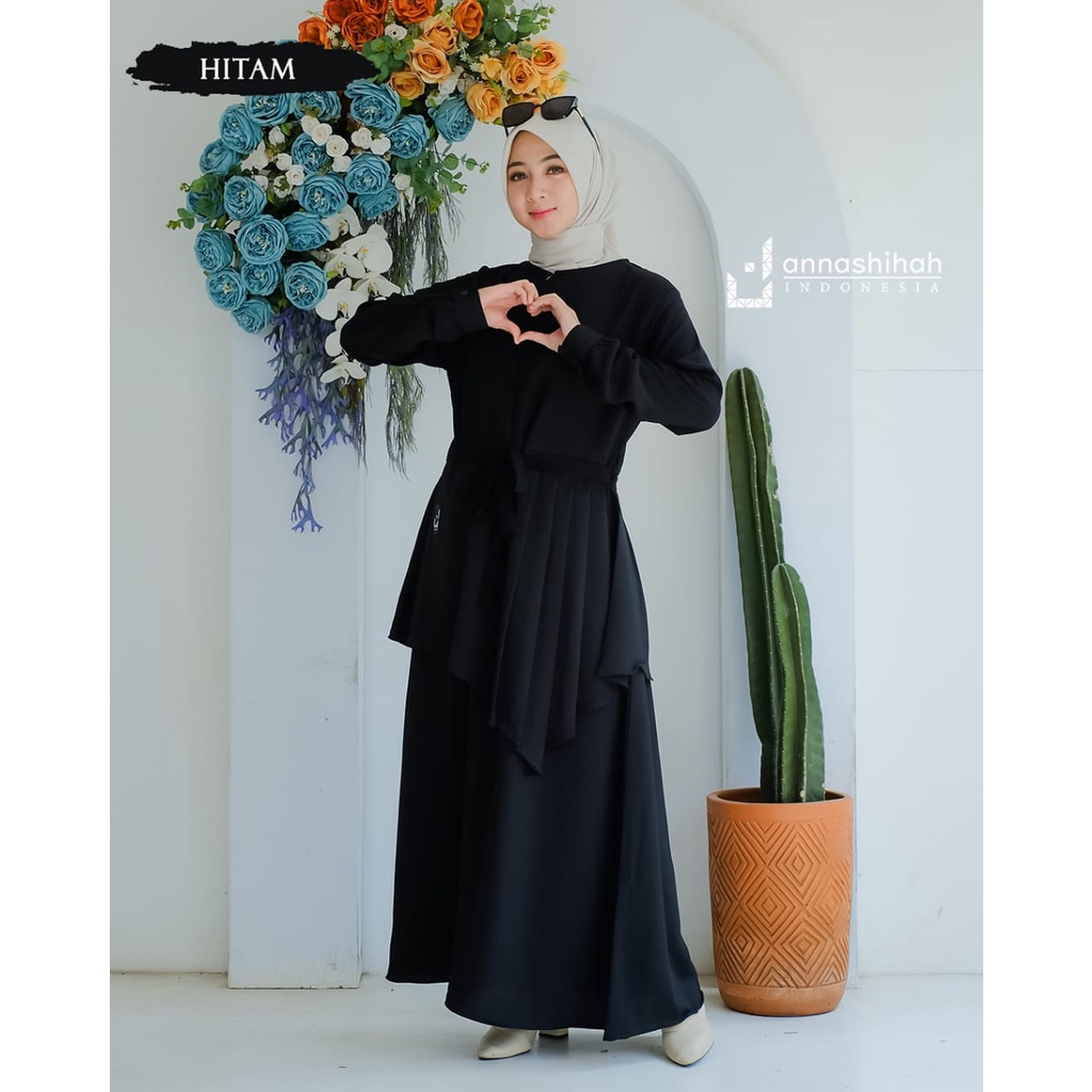 Jual ABAYA AZMIZA BY ANNASIHAH GAMIS YORIS BERLABEL EXCLUSIVE SIMPLE ...