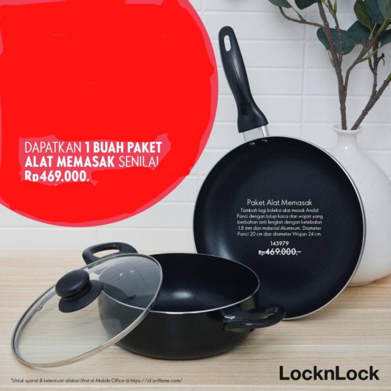 Jual Locknlock Paket Alat Masak/ Satu Set Panci dan Wajan Lock&Lock ...