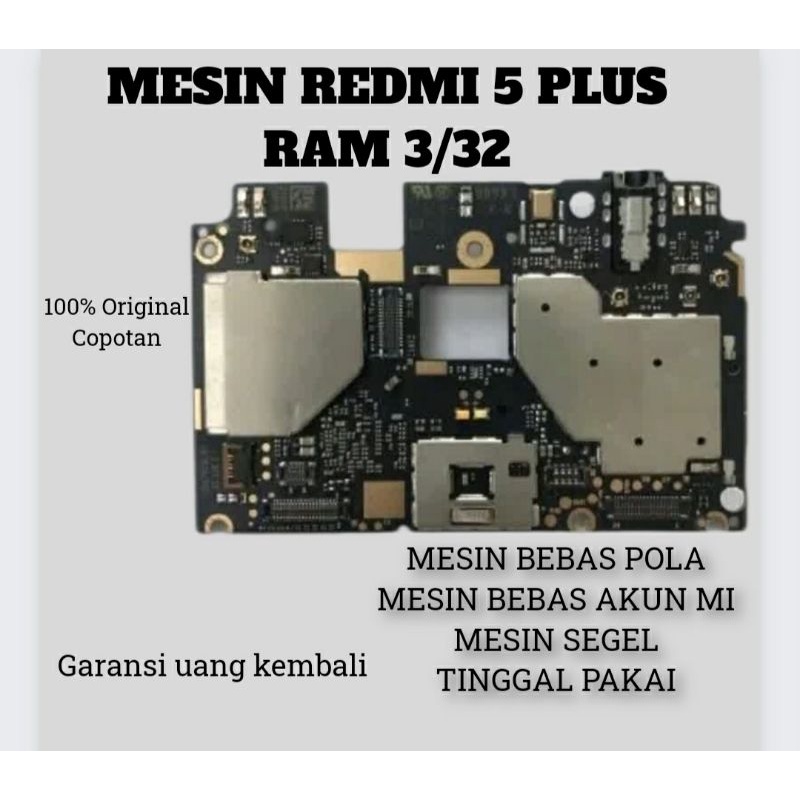 Jual MESIN REDMI 5 PLUS RAM 3/32 ORIGINAL NORMAL TESTED | Shopee Indonesia