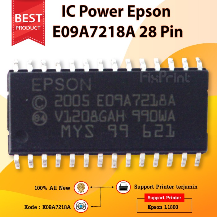 Jual Main Ic Power Mainboard Printer Epson L1800 E09A7218A 28 Pin | Shopee Indonesia