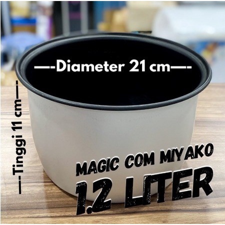 Jual Panci Rice Cooker / Magic Com Miyako 1,2 Liter | Shopee Indonesia