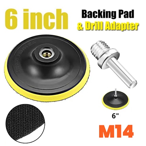 Jual Backing Plate Pad 6 inch 150mm + Baut Adapter M14 Dudukan Tatakan ...