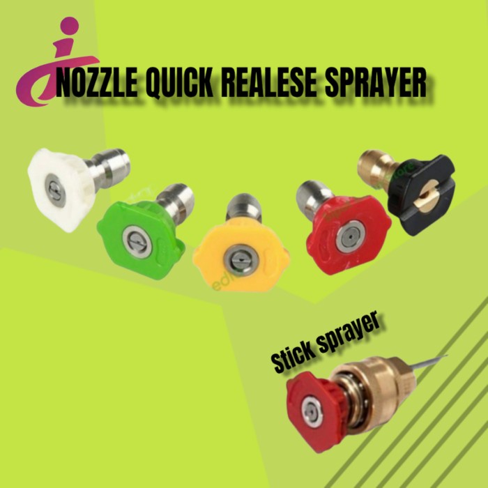Jual nosel nozzle konektor jet cleaner cordless sprayer 5 pcs | Shopee ...