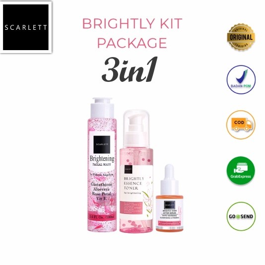 Jual Produk Unggulan Scarlett Whitening Acne & Brightly Kit Package ...