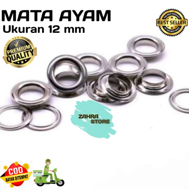 Jual Mata Ayam/Mata sapi 12mm + ring nikel ( 4pcs ) | Shopee Indonesia