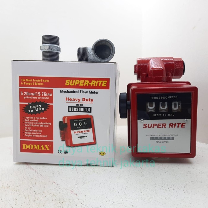 Jual flow meter super Rite 1 in 3 dijit - meteran solar super-rite 1 ...