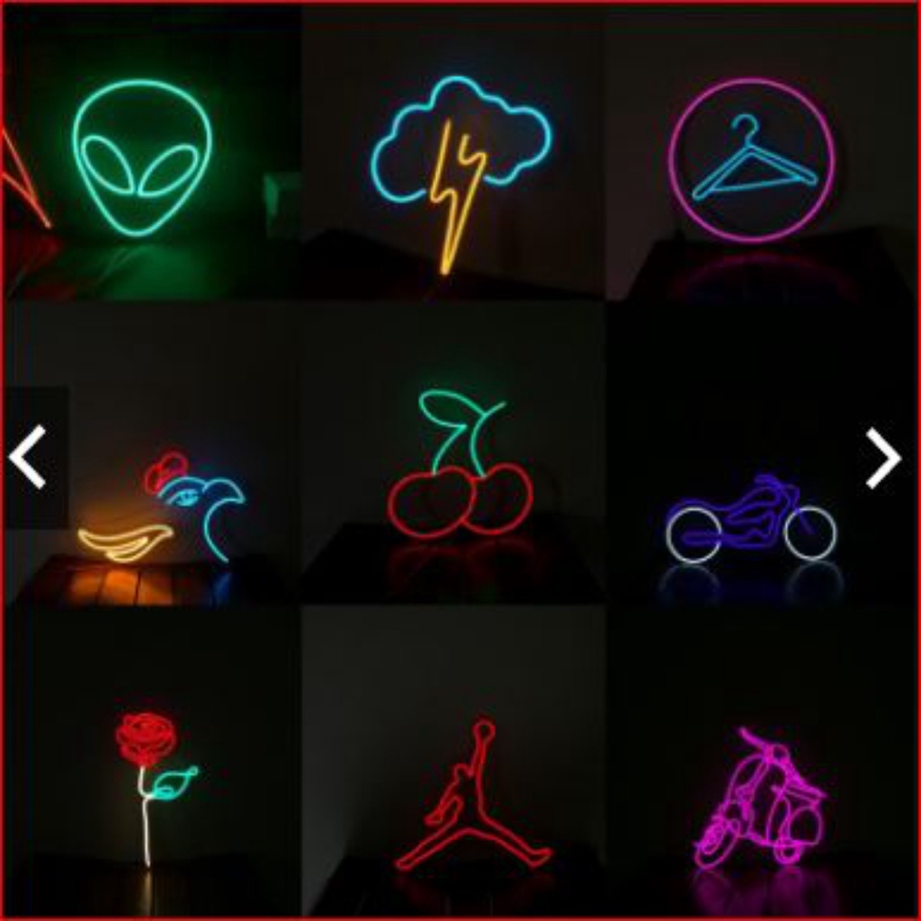 Jual CUSTOM NEON FLEX / NEON SIGN ICON FREE DESIGN | Shopee Indonesia