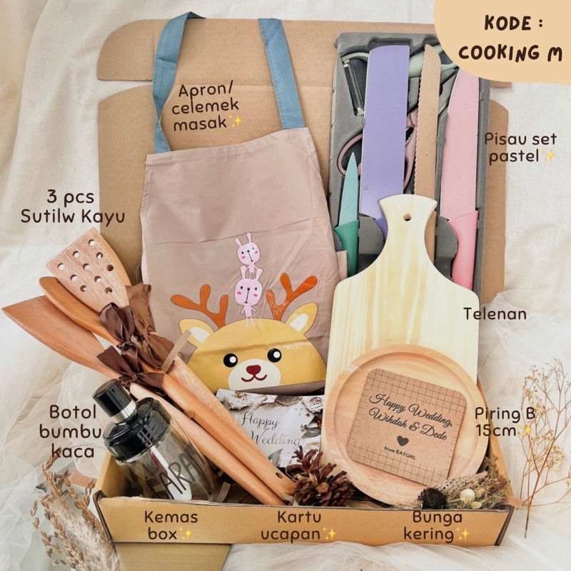 Jual cooking Set / Kado nikahan / Hadiah Wedding / Hadiah ibu / hadiah ...