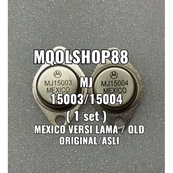 Jual TR TRANSISTOR JENGKOL MJ15003/15004 MJ 15003 15004 MEXICO ORIGINAL ...