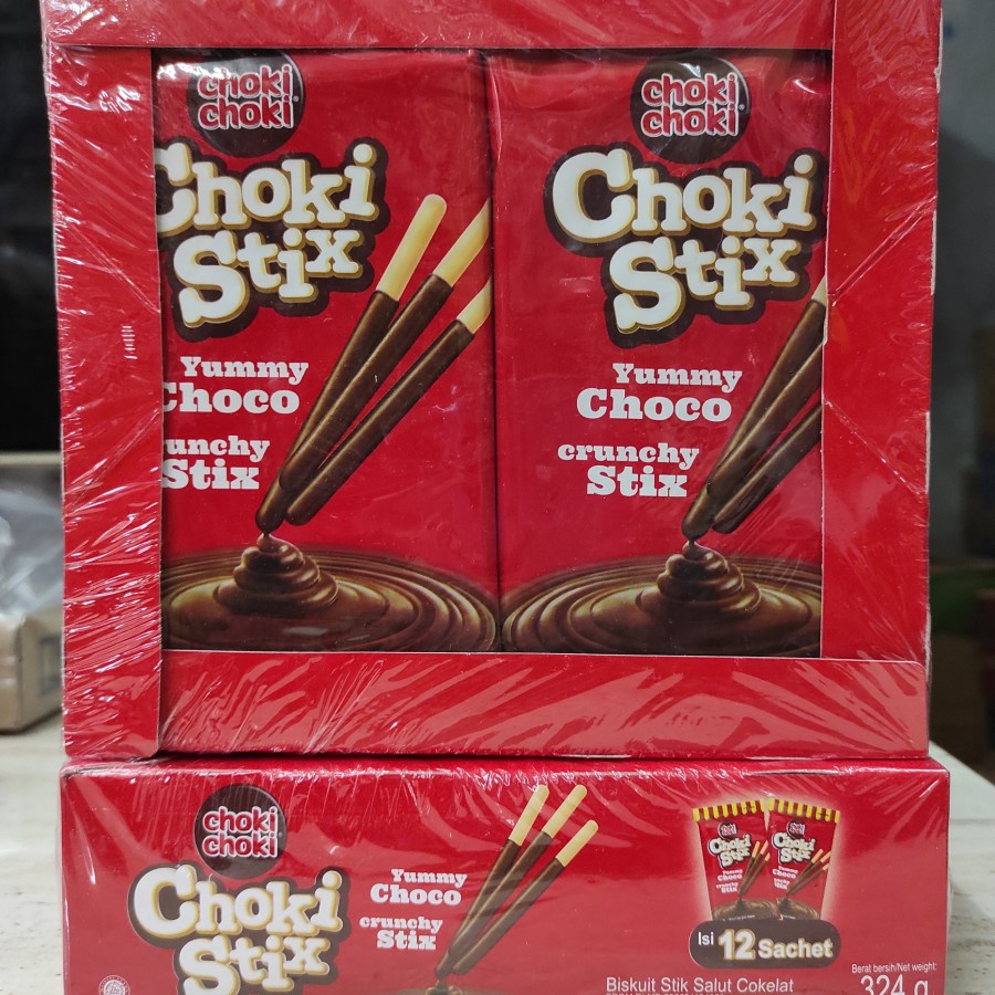 Jual Choki Choki Stik 1 box isi 12 @27 gram | Shopee Indonesia
