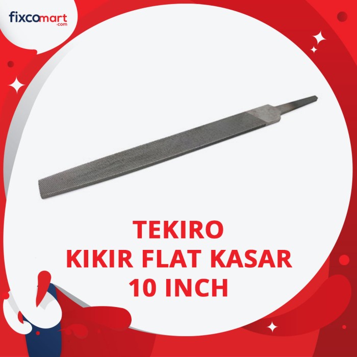 Jual Tekiro Flat Files Bastard / Kikir Plat Kasar 10 Inch | Shopee ...