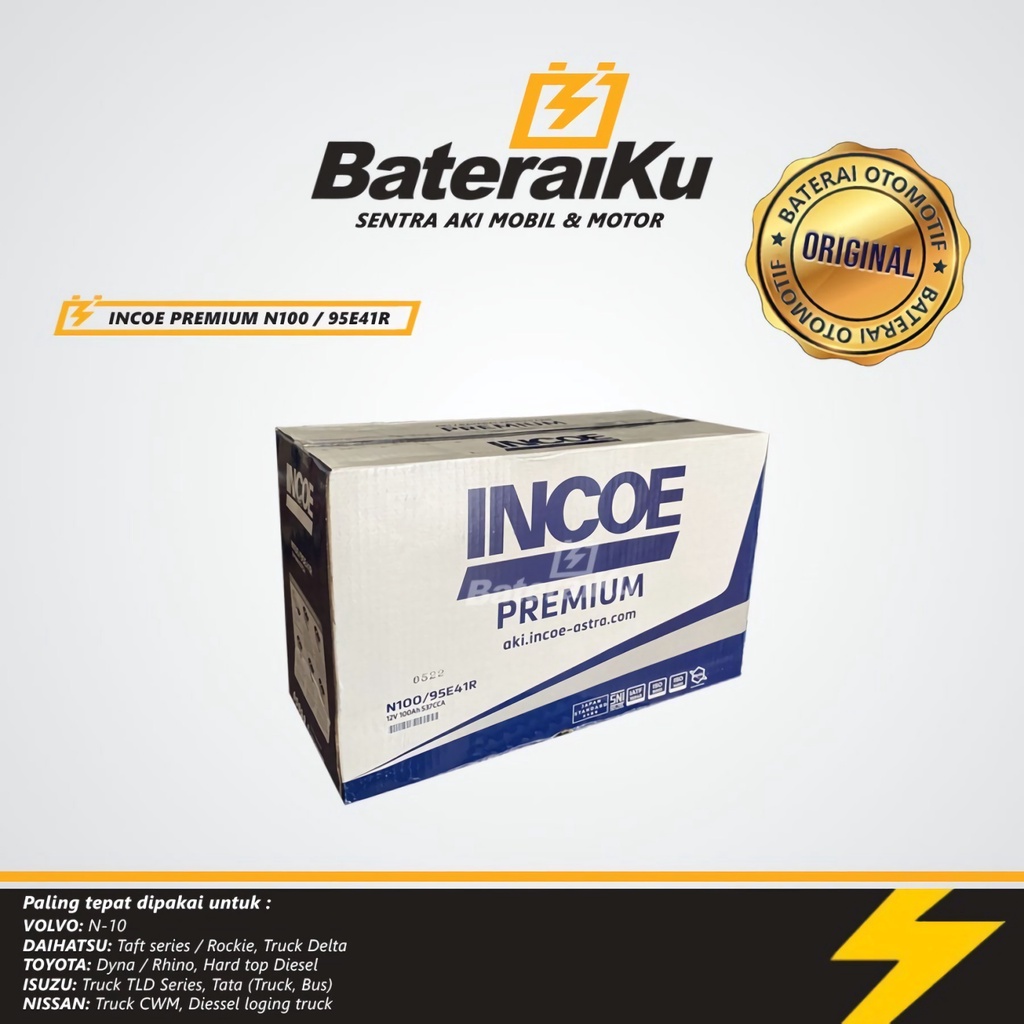Jual Aki Genset INCOE PREMIUM ASTRA N100 Untuk Truk, Genset, Aki Kapal, dll | Shopee Indonesia
