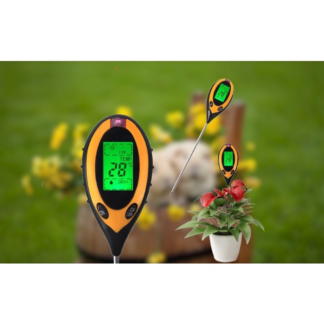 Jual Digital Soil Analyzer Tester Meter Alat Ukur PH Tanah 4 in 1 HEN ...