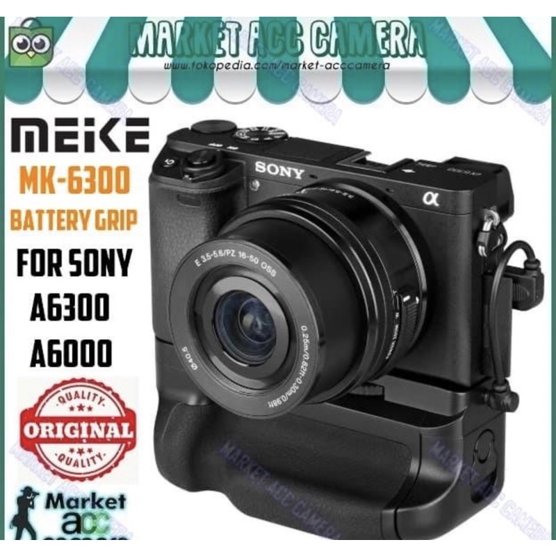 Jual meike battery grip a6400 a6300 | Shopee Indonesia