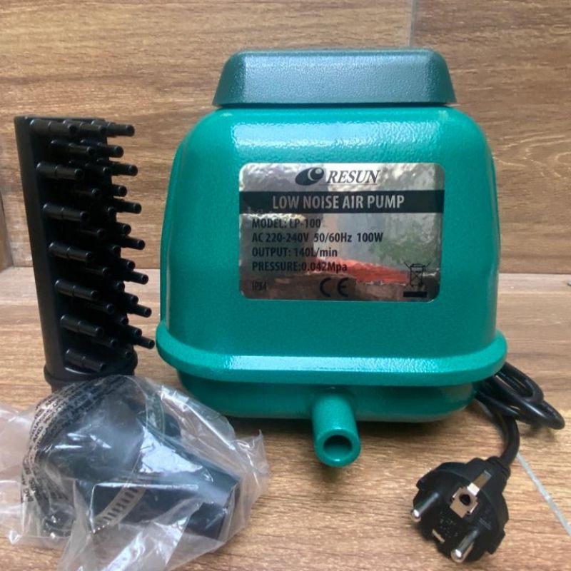 Jual RESUN AERATOR LP 100 COLOKAN INDONESIA POMPA UDARA LOW NOISE AIR ...