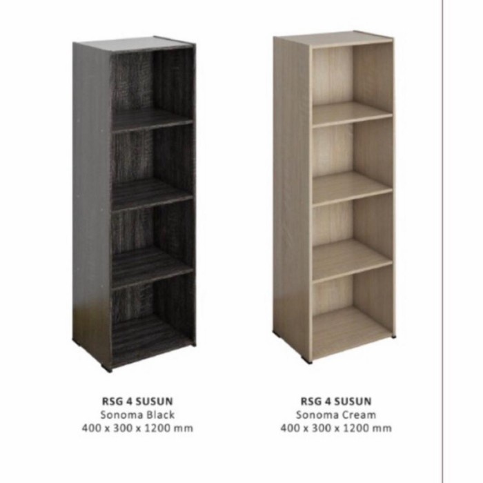 Jual Filling Rak Buku Lemari Serbaguna 4Susun & 3Susun Dokumen Kantor ...