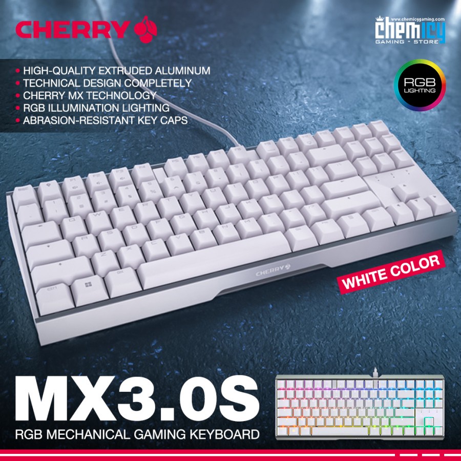 Jual Cherry MX3.0S TKL RGB Mechanical Gaming Keyboard | Shopee Indonesia