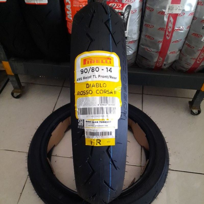 Jual Ban Pirelli Diablo Rosso Corsa Il 90/80 Ring 14 Soft Compound ...