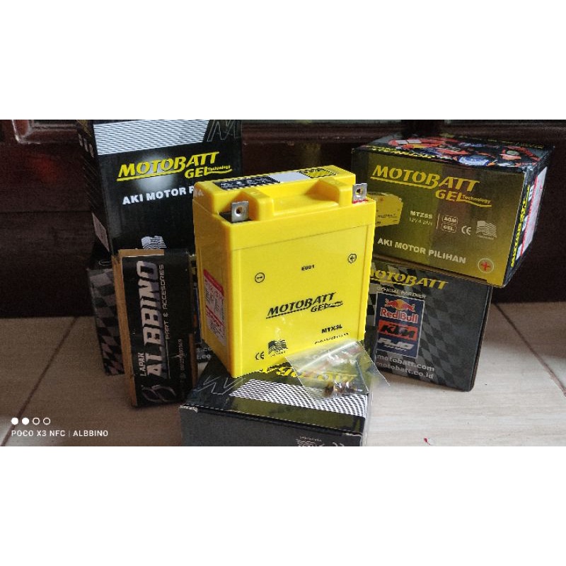 Jual Aki kering MOTOBATT MTZ5S MTX3L aki baht GTZ-5S Tiger Megapro CB ...