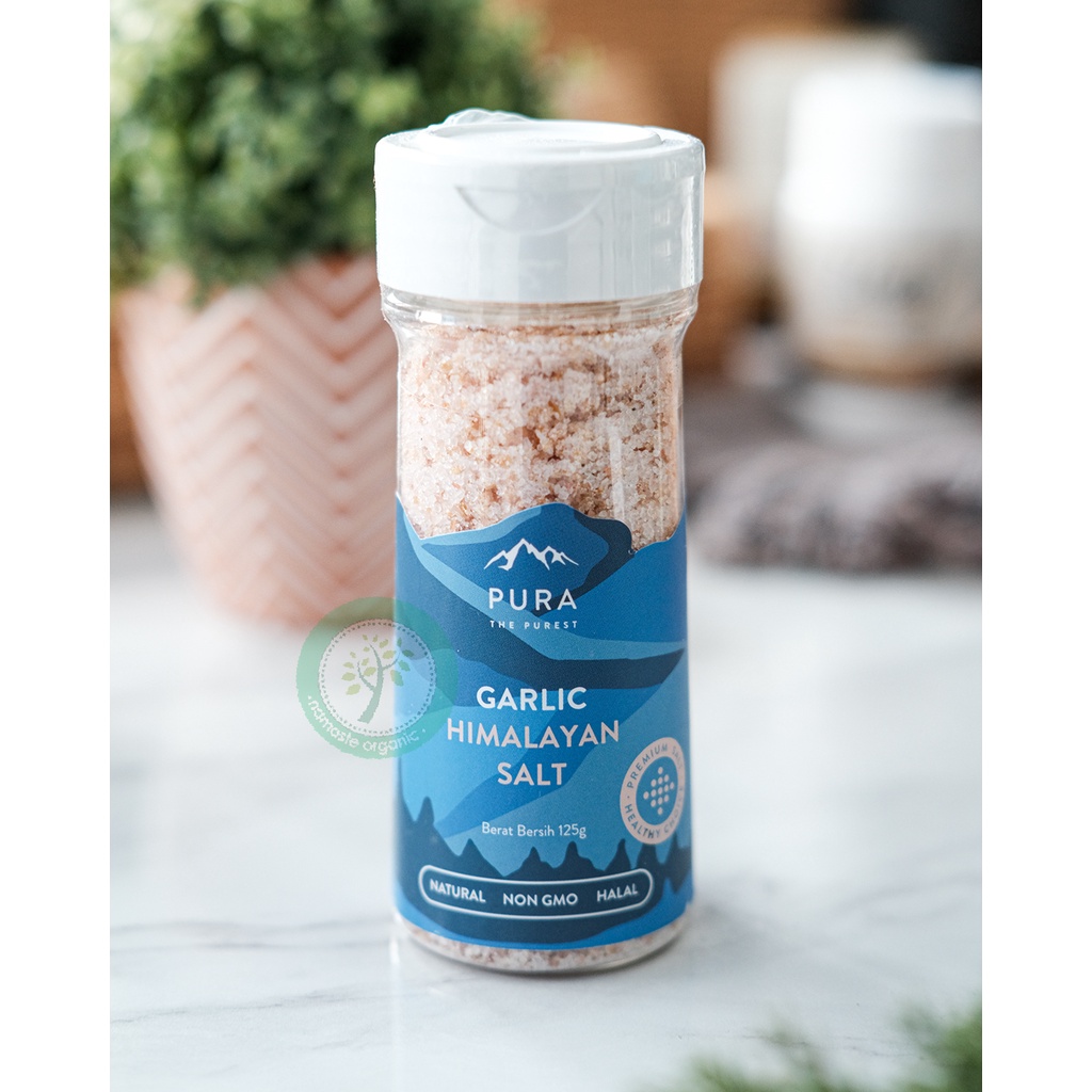 Jual PURA - HIMALAYAN SALT GARLIC 125GR | Shopee Indonesia