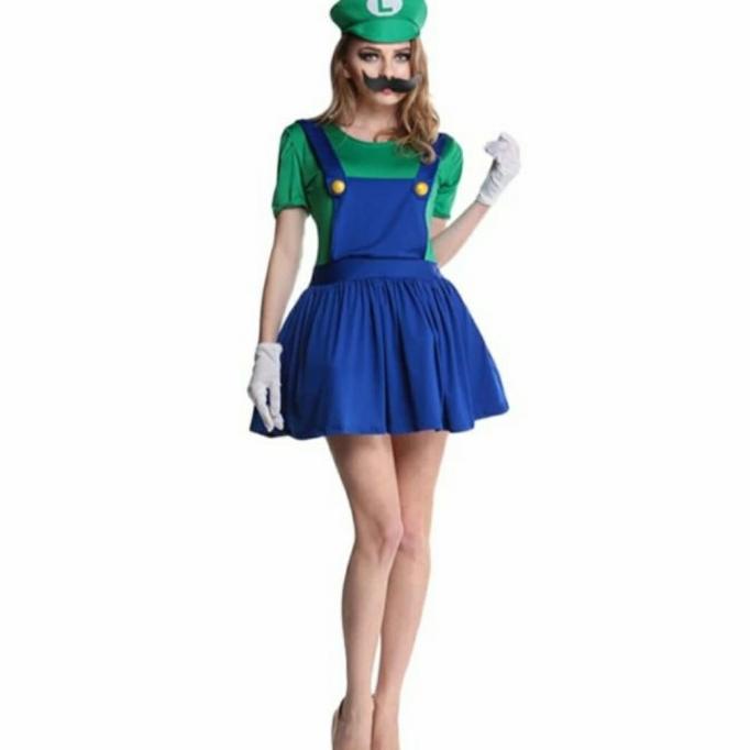 Jual SUPER MARIO BROSS adult costume cosplay halloween kostum pria ...