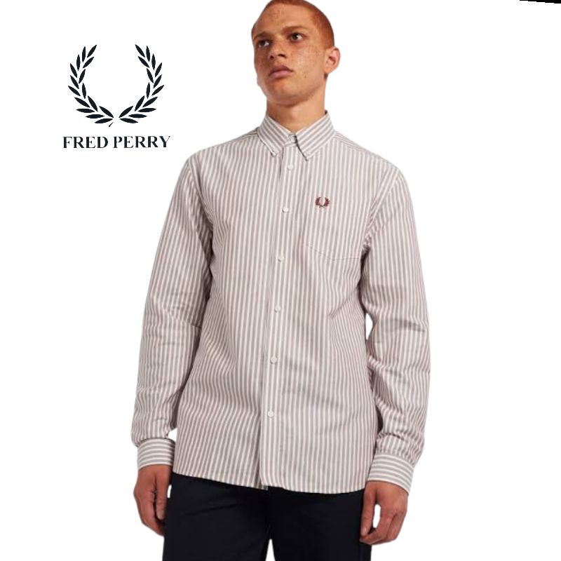 Jual Fred Perry Striped Oxford Shirt/Kemeja Formal Tangan Panjang Pria ...