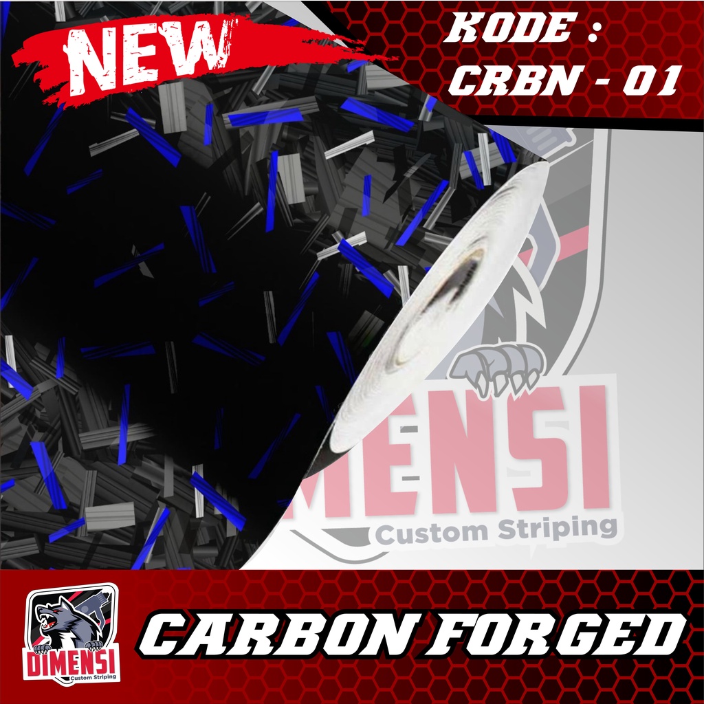 Jual STIKER CARBON FORGED / STICKER KARBON FORGED VIRAL 100X50 | Shopee ...