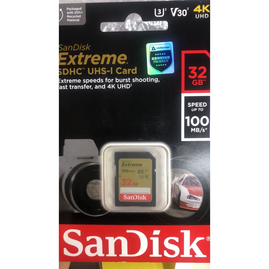 Jual SD CARD SANDISK EXTREME SDHC UHS-I Card 32GB UP TO 90MBps | Shopee Indonesia