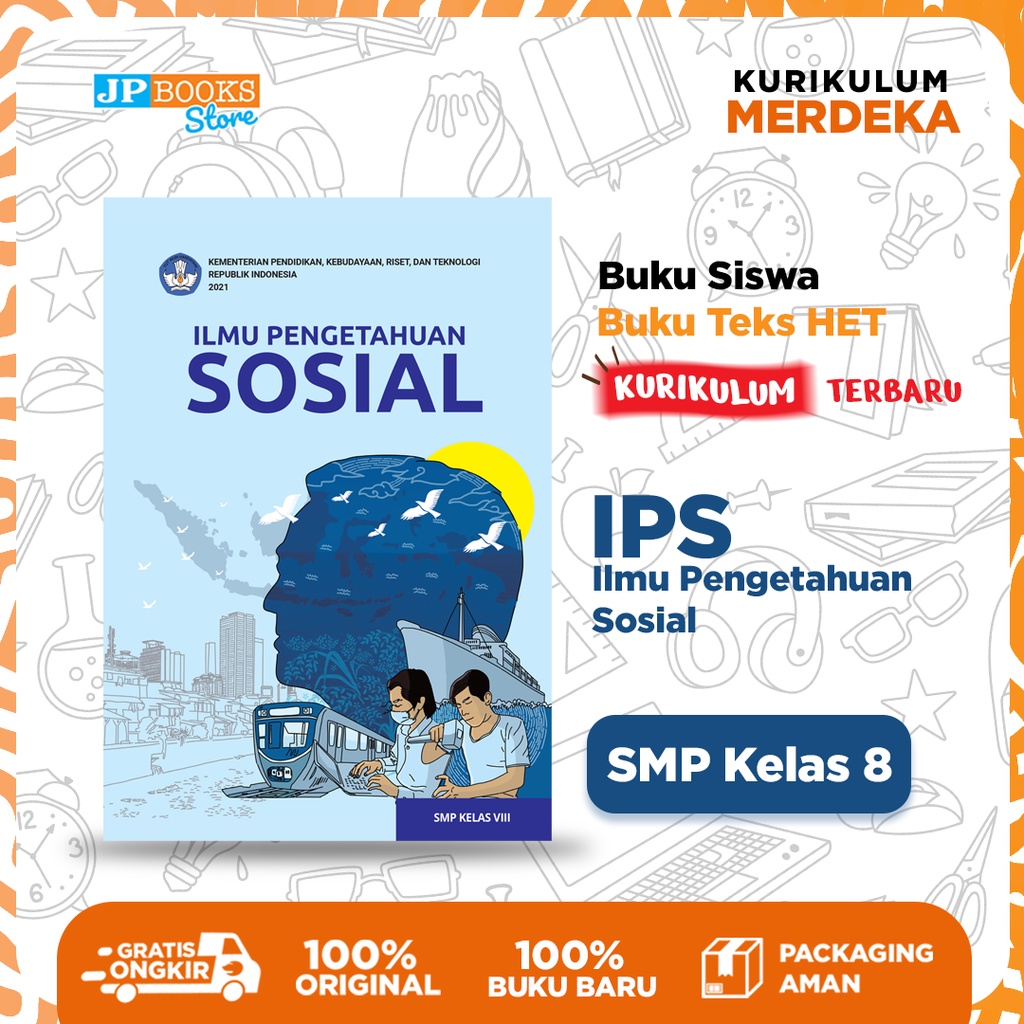Jual JP Books – Buku Siswa Teks Utama Het Kurmer Sekolah Ips Smp Kelas ...