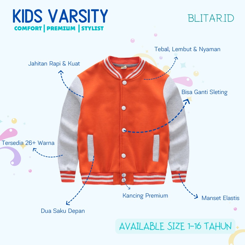 Jual Varsity Jaket Bomber Zipper Jacket Kombinasi Laki Laki Perempuan ...