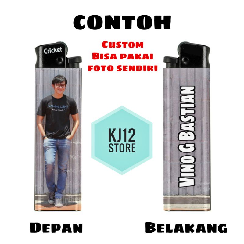 Jual Korek Cricket Custom Bisa Pakai Foto Sendiri Tanpa Minimal Order ...