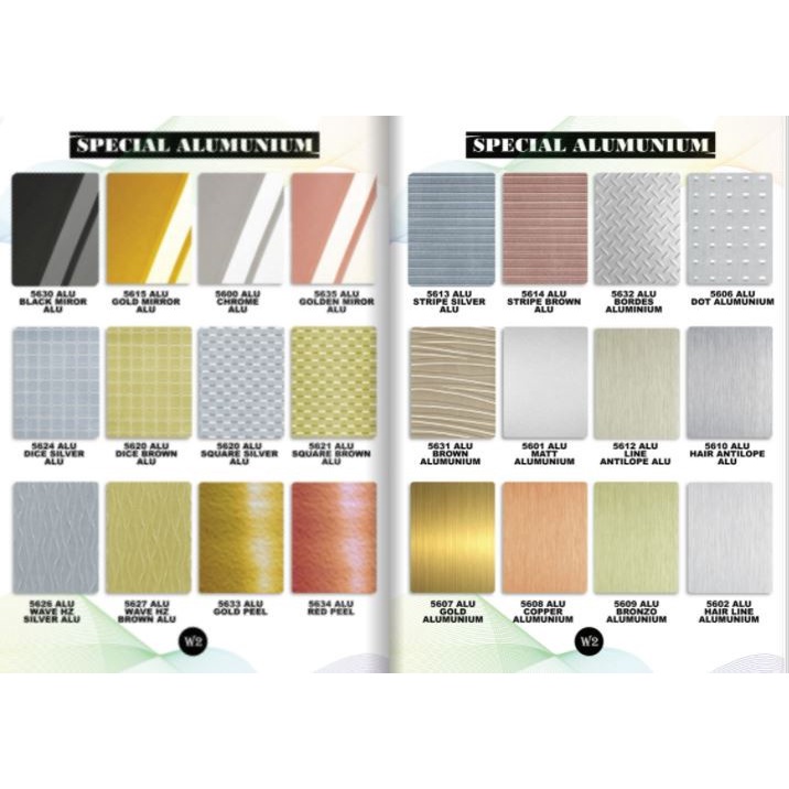 Jual HPLAlumunium Furniture Mirror Special Winston Glossy Texture ...