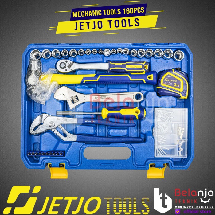 Jual JETJO TOOLS Toolkit Set 160 Pcs Toolset Tool Kit Alat Tukang ...