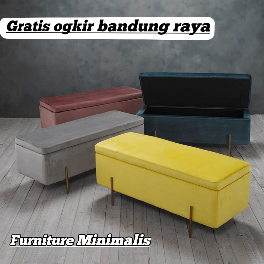 Jual Sofa Box Stool Bench, Puff, Stool Minimalis Storage type Ottoman ...
