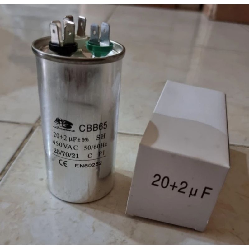 Jual Kapasitor Ac 20+2 UF Merek One Cool Dan LOTUS | Shopee Indonesia