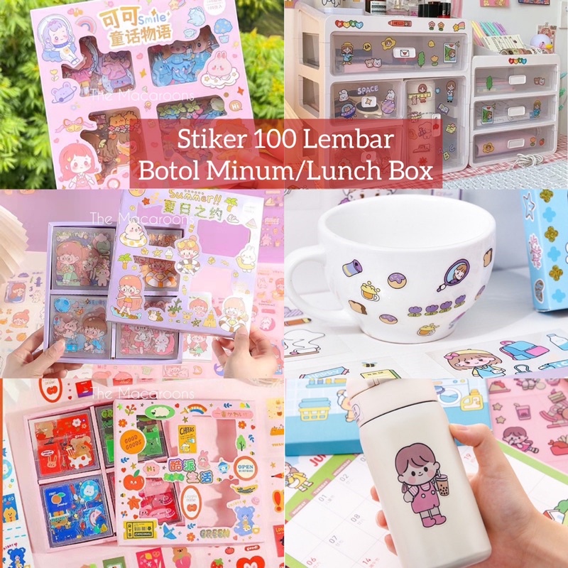 Jual STIKER MOMO 100 Lembar Stiker Botol Minum Tumblr Anak / Sticker ...