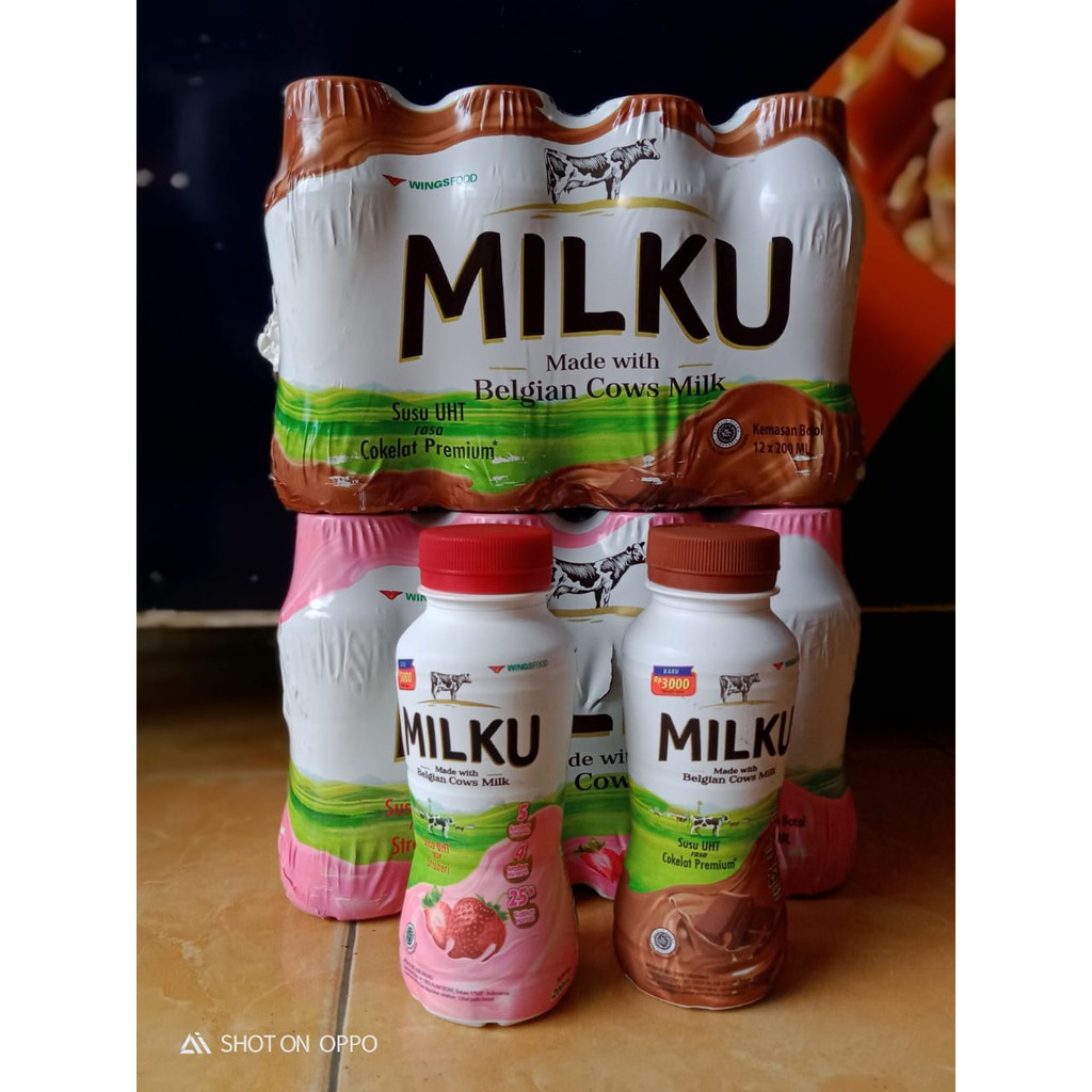 Jual SUSU COKLAT MILKU 1 PAK / SUSU UHT PREMIUM RASA COKELAT ...