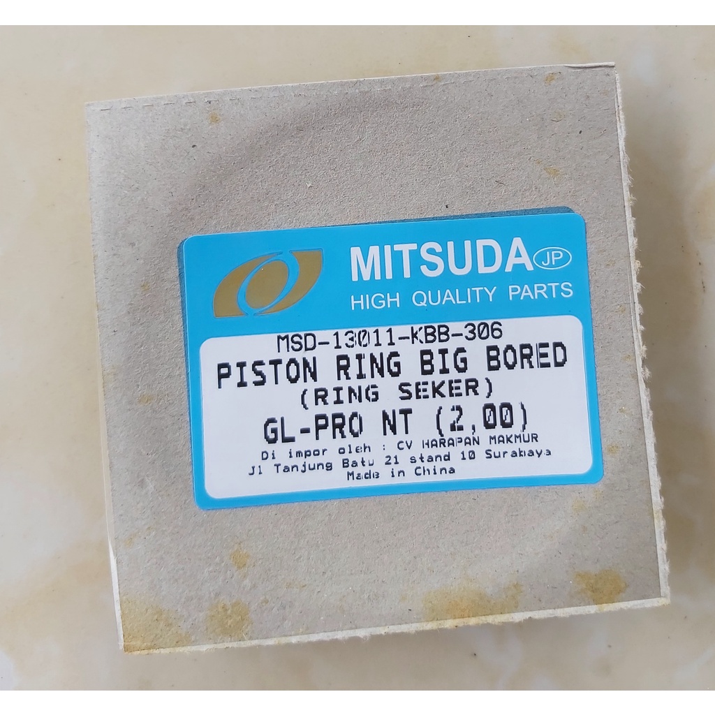 Jual Ring Piston Mitsuda GL PRO NEOTEK / TIGER Lama / GL Pro NT (KBB ...