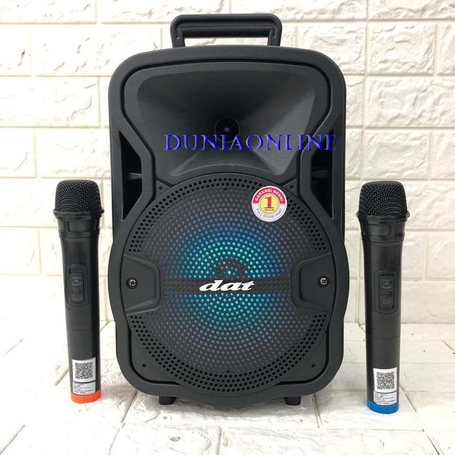 Jual Speaker Portable Wireless Dat DT 820 QD Original 8 inch Bluetooth ...