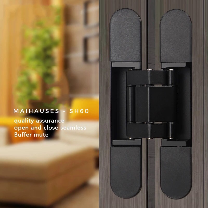 Jual Door Hinge Invisiblle Hidden Engsel Pintu Hitam Silver Black ...