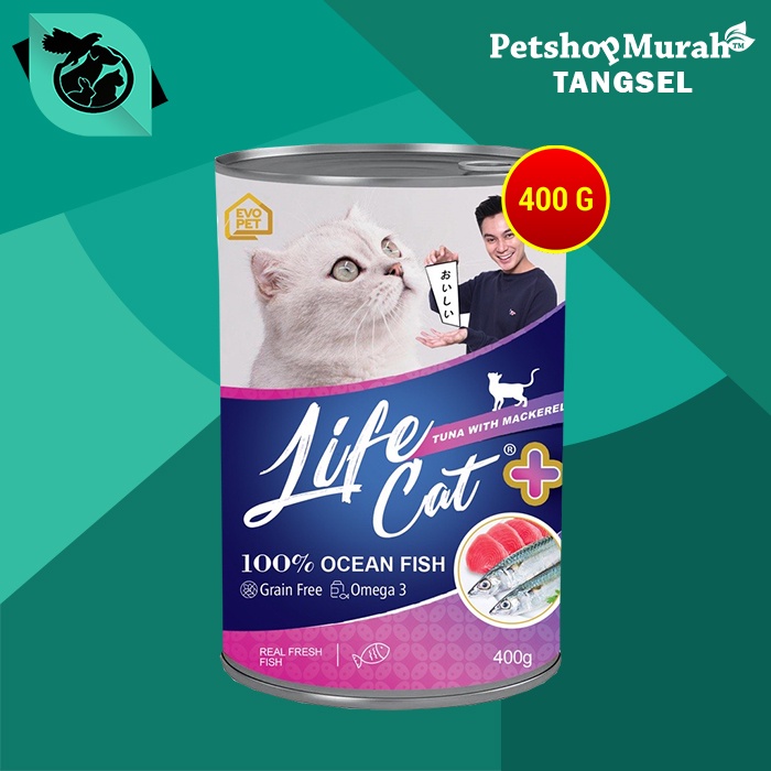 Jual Makanan Basah Kucing Life cat Plus Wet Food Kaleng 400gr | Shopee ...