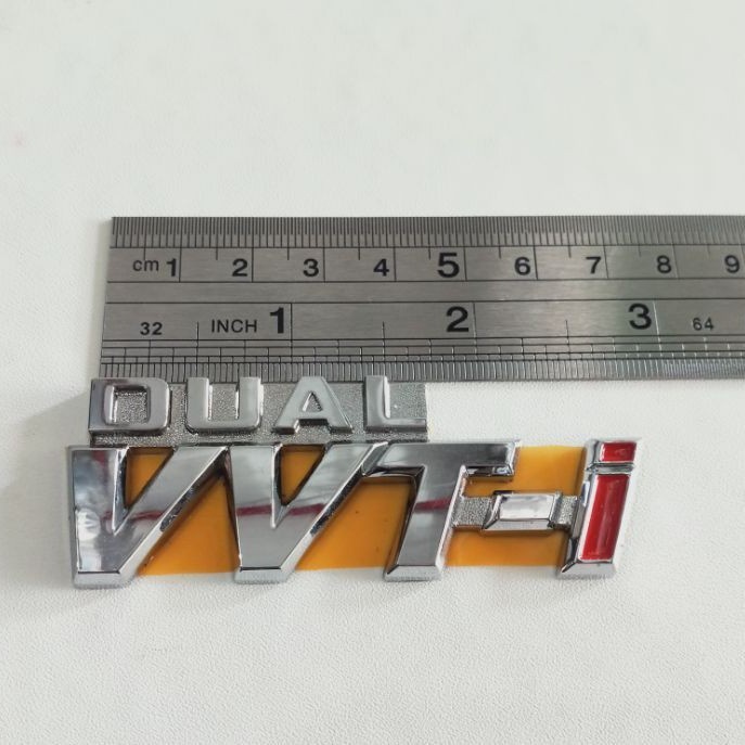Jual Logo Emblem Tulisan Dual VVTi Kecil Avanza Xenia Rush Terios Agya ...