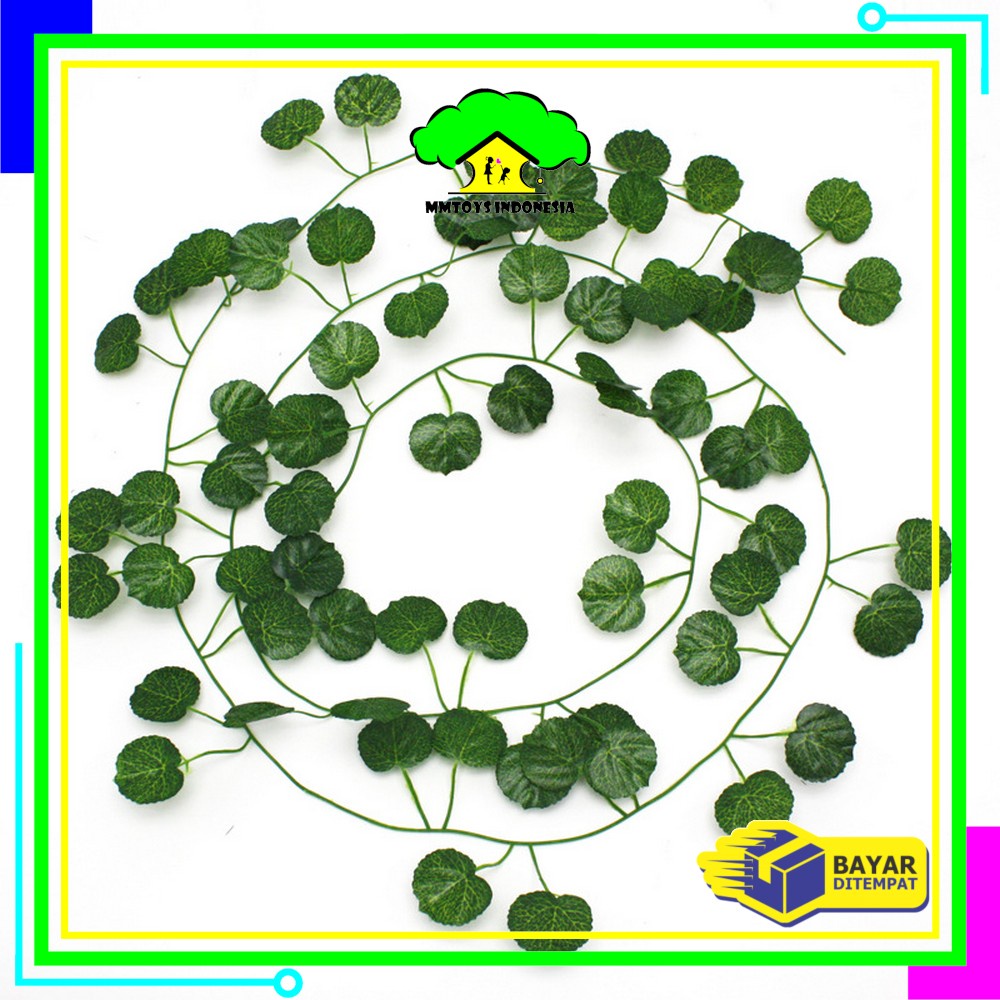 Jual MI-C522 Ornamen Daun Rambat Plastik Juntai / Tanaman Hias Gantung ...