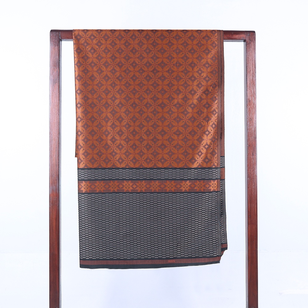Jual Kain Batik BHS Classic Motif Jacquard Warna Orange | Shopee Indonesia