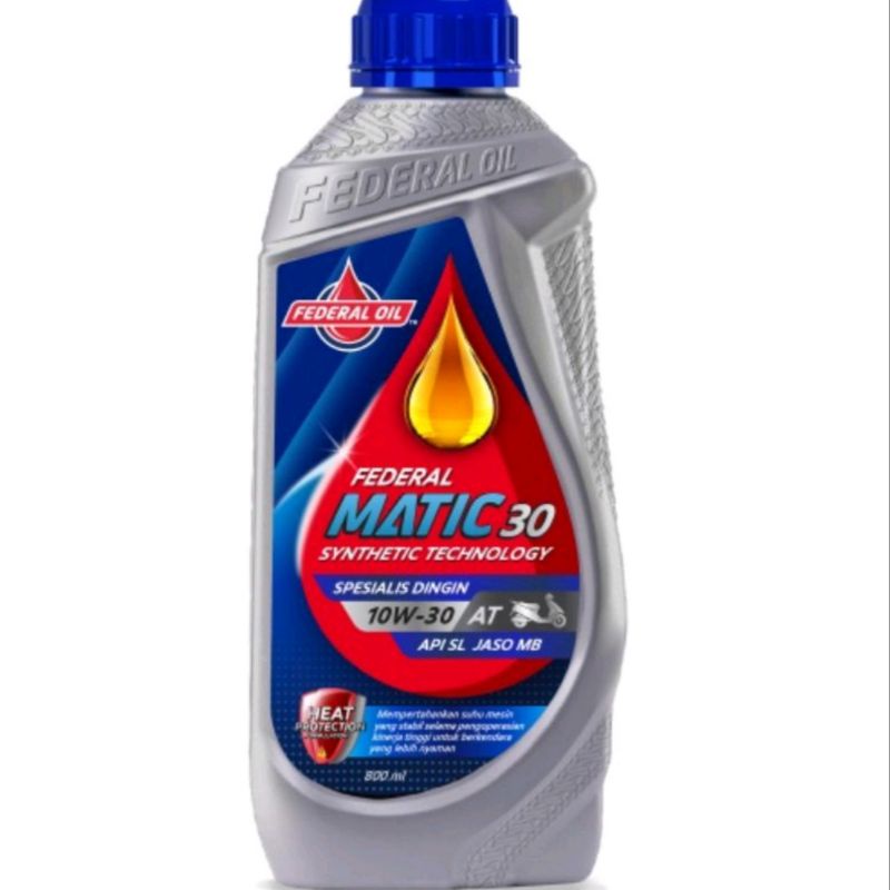 Jual Oli Federal Matic 800ml Oli Federal Ultratec Matic 0,8 Liter Oli ...