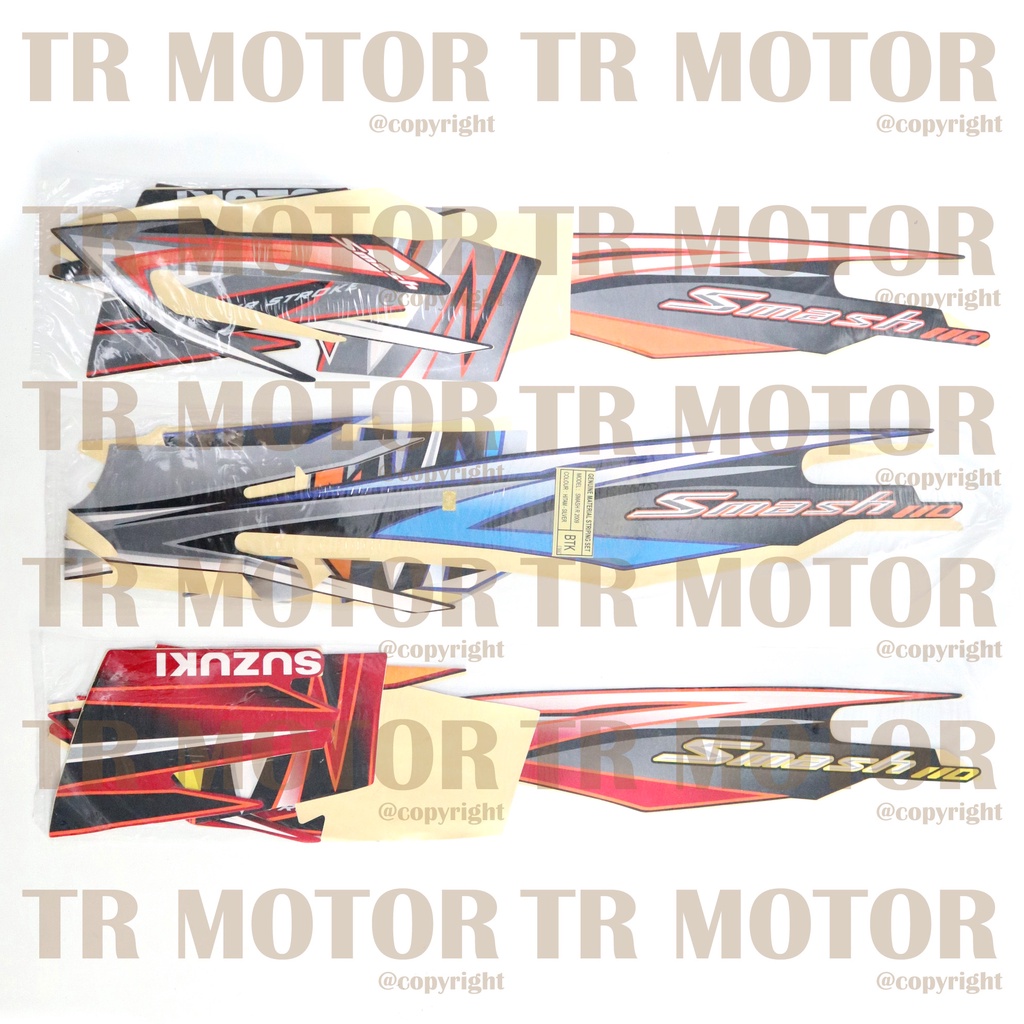 Jual Stiker Motor Smash R 2009 Sticker Striping Lis Full Set Motor ...